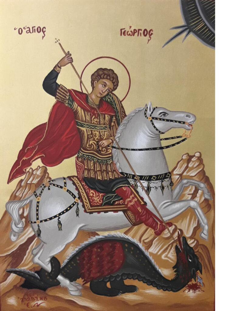 Αγιογραφία Άγιος Γεώργιος - Παντάνασσα, Αγιογραφίες, Εικόνες σε καμβά ...