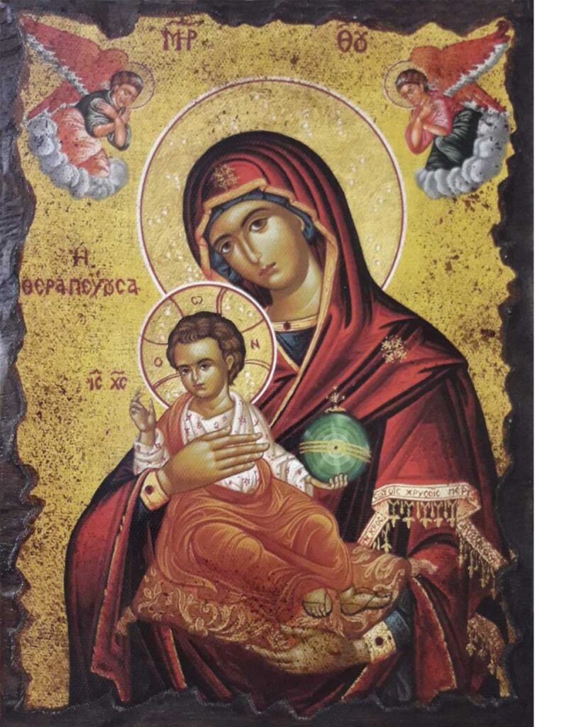 Παναγία Θεραπεύουσα - Παντάνασσα,Αγιογραφίες, Εικόνες σε καμβά, πίνακες ...